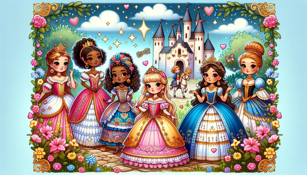 Disegni da Colorare di Principesse per Sognare ad Occhi Aperti